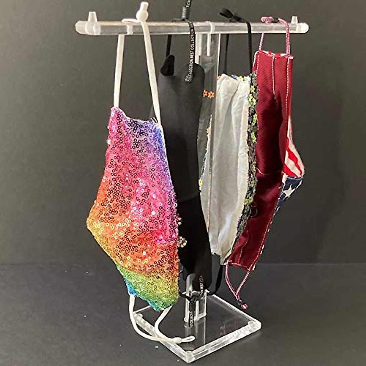 Acrylic Masks Stand - Face Masks Storage Rack Holder