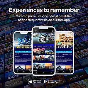 Vodiac VR - Virtual Reality Goggles, Carry Case, Free VR Videos & More via The Vodiac in-App Streaming Service. Powered by Your Smartphone iPhone Android Compatible
