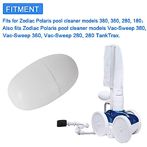Gekufa A20 Float Head Replacement Compatible with Zodiac Polaris Pool Cleaner Model Vac-Sweep 380, 360, 280, 180 (Pack of 2)