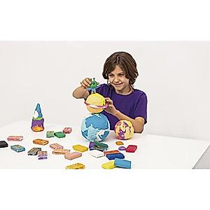 Jovi Plastilina Reusable and Non-Drying Modeling Clay; 1.75 Oz. Bars, Set of 10, 1 Each of 10 Colors, Perfect for Arts and Crafts Projects