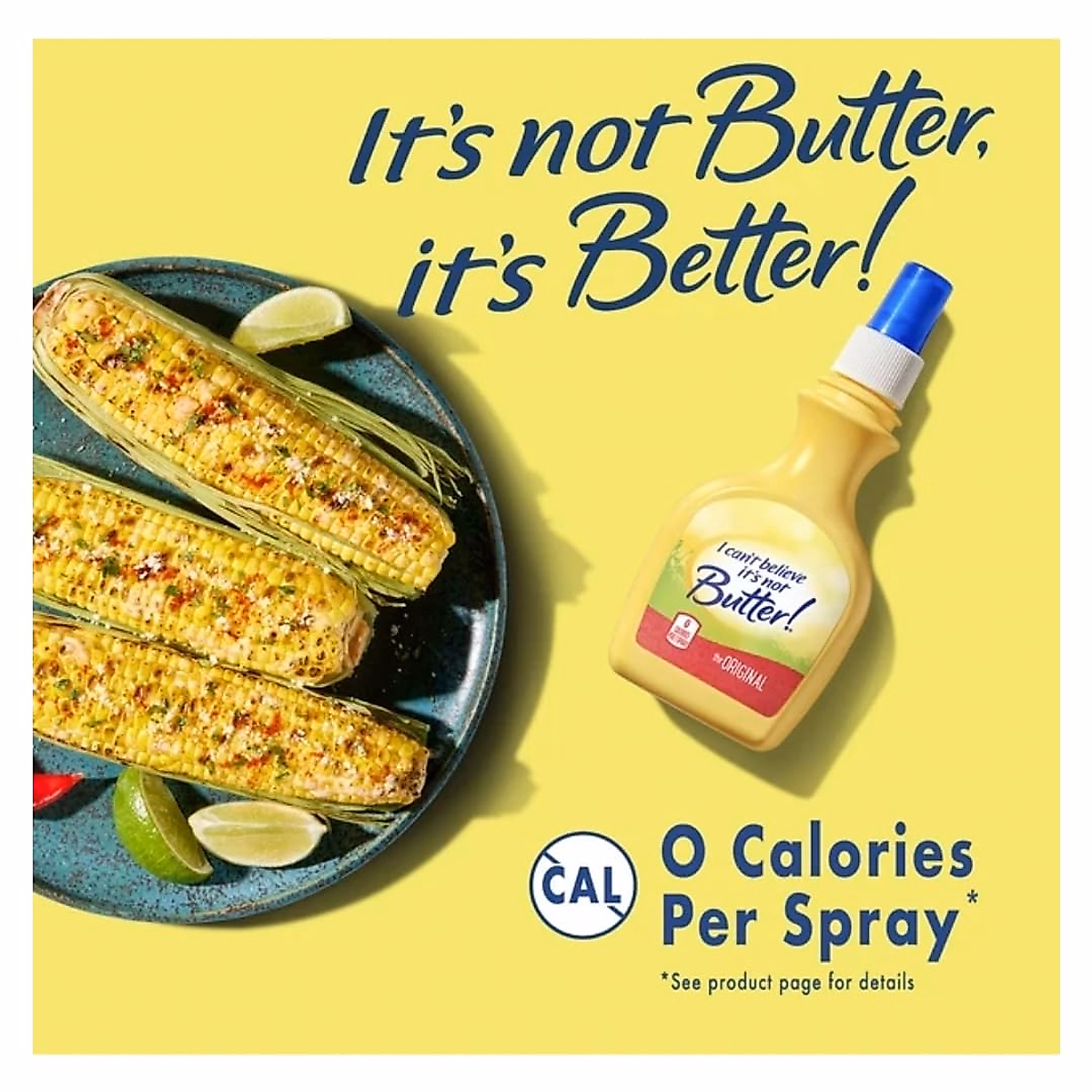I Can't Believe It's Not Butter Spray 12 oz (2-Pack) Non Dairy Butter Alternative, Plant Based Butter Spray for Popcorn, Cooking, Vegetables and More - Bundled with STPLLC fridge magnet