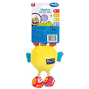 Playgro Baby Toy Wiggling Bertie Bee 0186972 for Baby Infant Toddler Children is Encouraging Imagination with STEM/STEAM for a Bright Future - Great Start for A World of Learning