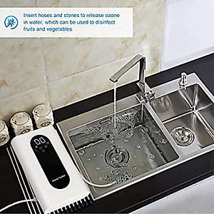 VANSU Ozone Generator Air purifier 1000mg/h Ozone Machine for Home kitchen Fruits and Vegetables Car Hunting bag