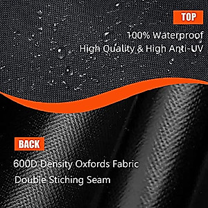 YUZ Fire Pit Table Cover Square 30 x 30 x 25 inch, 30 Square 600D Heavy Duty Waterproof Anti-UV Heavy Duty Patio Gas Firepit Furniture Table Covers with Air Vent and Handle Firepits 30x30