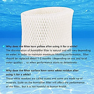 Horyliin 4 Pack Humidifier Filters Replacement for Vicks Kaz WF2 Cool Mist Filters Kaz3020 Vicks V3100 V3500 V3500N V3600 V3800 V3850 V3900 VEV320 and Honeywell HCM-300T HCM-315T HCM-350