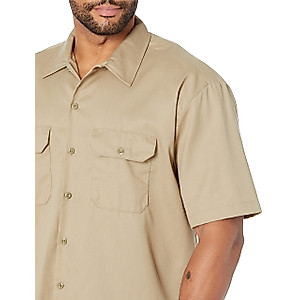Dickies mens Short-sleeve Work Shirt, Desert Sand, X-Large Tall