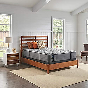 Sealy Posturepedic Plus Mattress with Surface-Guard and 9 Foundation, Tight Top 13-Inch Plush, Queen, Grey