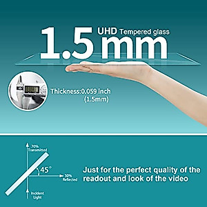 Liftable Teleprompter W/Remote Control and app with Adjustable Tempered Optical Glass Supports Smartphone,DSLR, DV Camcorder Shooting.