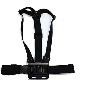 Navitech Adjustable Elastic Body Harness Strap = Compatible with AKASO Brave 4 Pro Action Camera