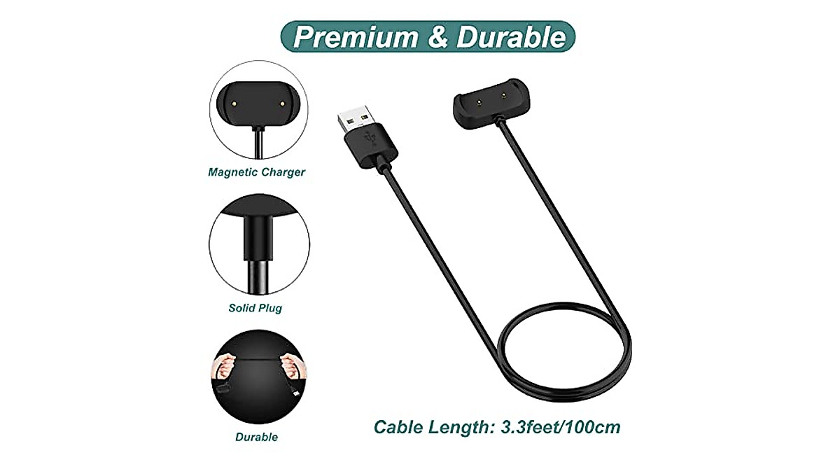Charger for Amazfit T-Rex Pro & Other Models - 2-Pack