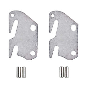 kilofly 2 pc Wooden Bed Frame Bracket Headboard Footboard #10 Hook Plate