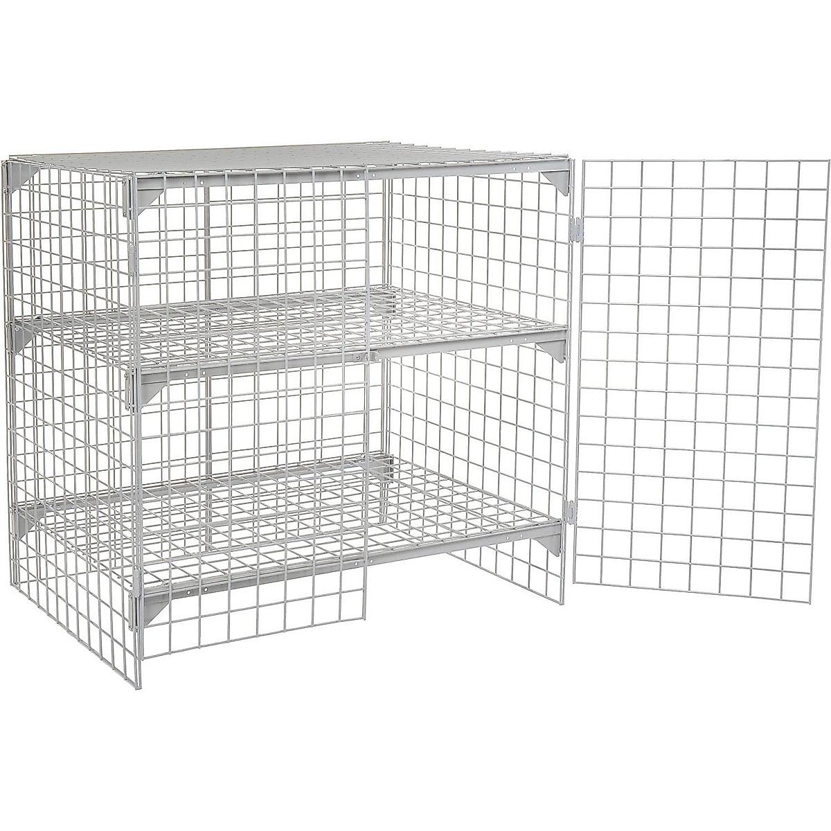 Global Industrial Wire Mesh Security Cage, 48 x 24 x 48