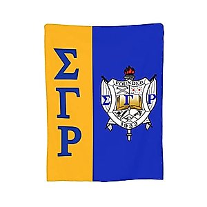 Sigma Gamma Rho Blanket Flannel Throw Ultra Soft Micro Blanket 60inchx50inch, Black
