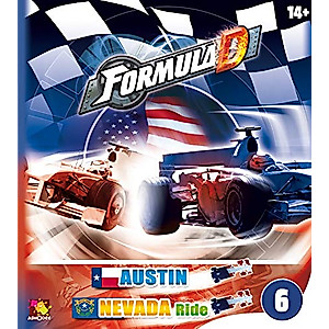 Formula D Board Game Austin - Nevada EXPANSION - Race An Iconic Circuit and Conquer Treacherous Tracks! Strategy Game for Kids & Adults, Ages 8+, 2-10 Players, 60 Minute Playtime, Made by Zygomatic