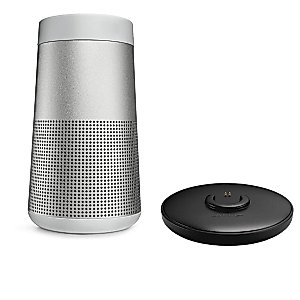 Bose SoundLink Revolve II Bluetooth Speaker, Luxe Gray with Charging Cradle