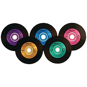 Verbatim 700MB 52x 80 Minute Digital Vinyl Recordable Disc CD-R, 10-Disc Blister 96858