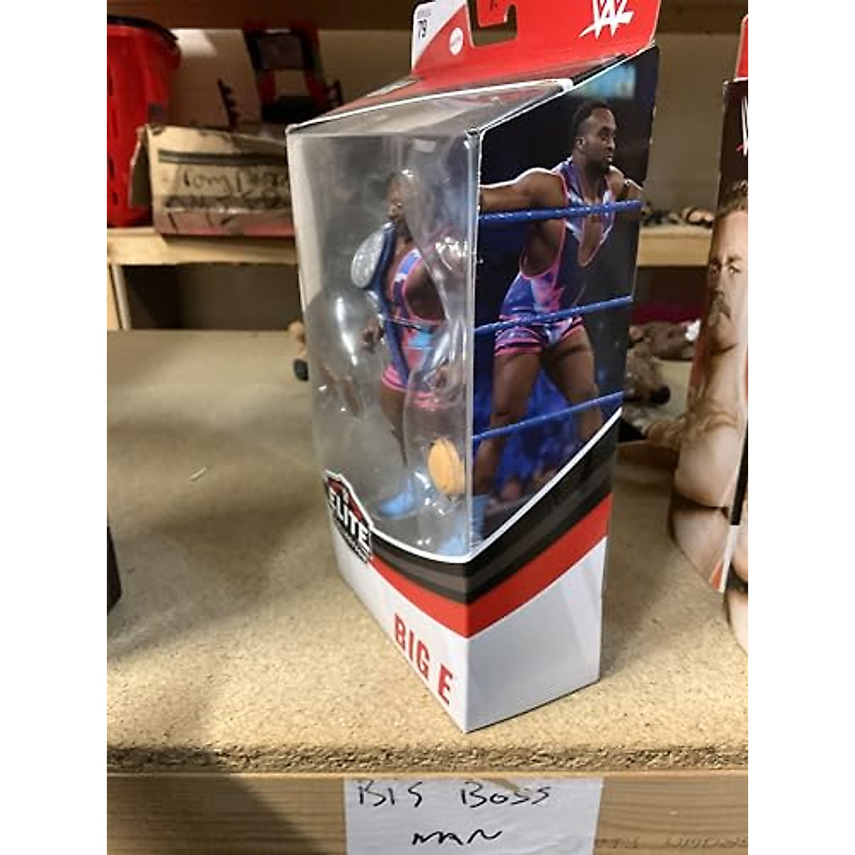 WWE Big E Elite Series #79 Deluxe Action Figure with Realistic Facial Detailing, Iconic Ring Gear & Accessories