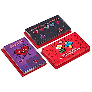 Hallmark Kids Mini Valentines Day Cards Assortment, 18 Classroom Cards with Envelopes (Tacos, Pizza, Doughnuts)