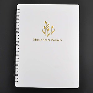 Music Sheet File Paper Storage Folder Creative Change Spectrum Folder A4 Letter Size Double Side Sheet Music Folder File for Holding Sheet Music and Files Etc (White)