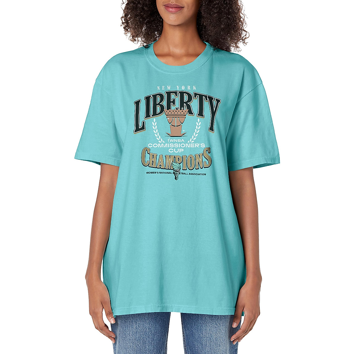 WNBA Crown Affair Adult Oversized Vintage T-Shirt, Chalky Mint