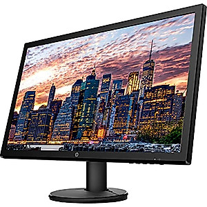 HP V24 FHD 1920x1080 Monitor Bundle with HDMI, FreeSync, Low Blue Light, and Mini Bluetooth Speaker for Professional Sound, Built-in Microphone and Remote Shutter for Photos