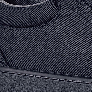 MOZO Grind Men’s Slip Resistant, Canvas Work Sneakers, Black, 11.5