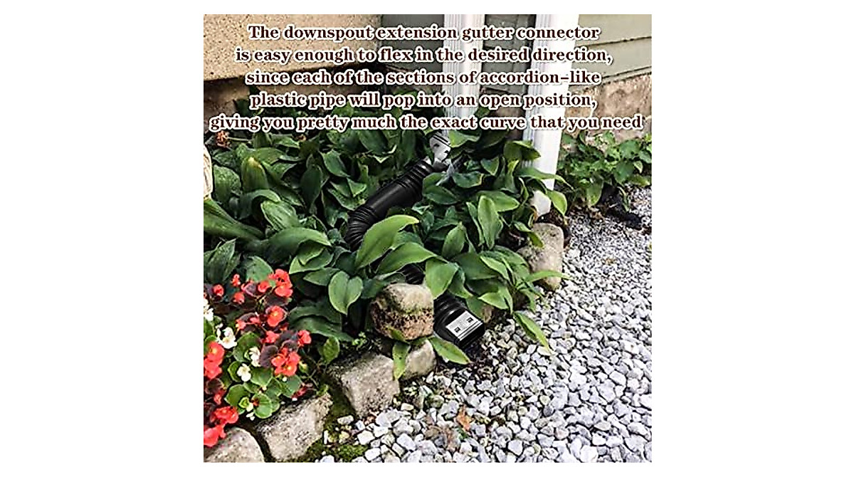 Retractable Rain Gutter Drain Extender - Prevent Flooding