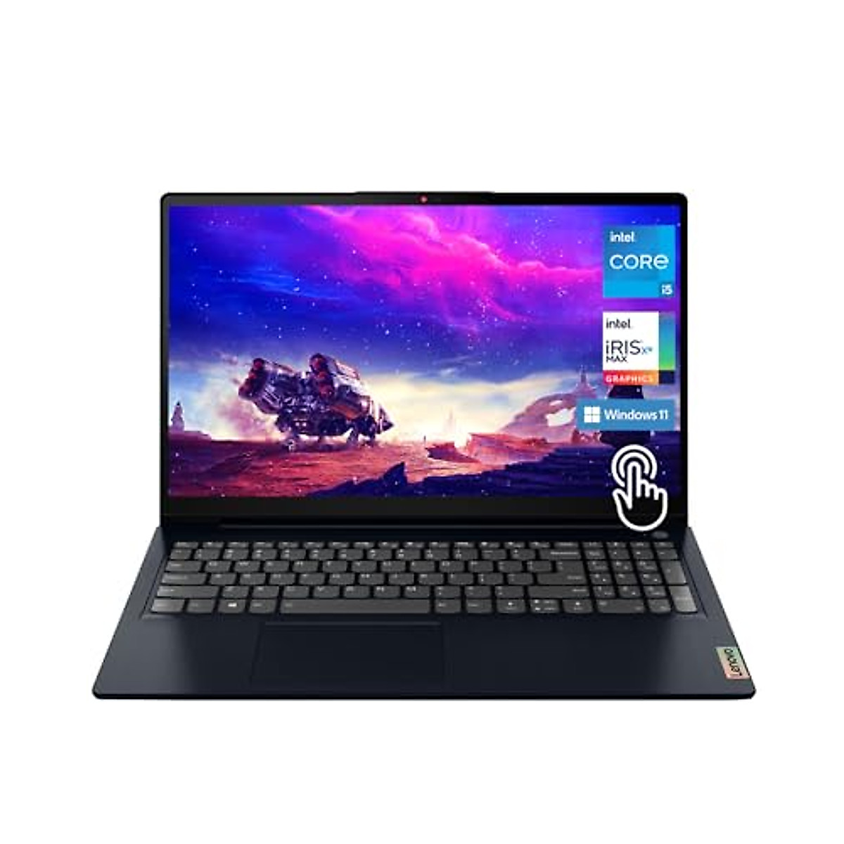 Lenovo Ideapad 3i 15.6" FHD Touch Laptop for Business, Student, Intel 11th Generation Core i5, 12GB DDR4 Memory, 512GB SSD, Intel Iris X Graphics, HDMI, Windows 11,Abyss Blue, W/GaLiMu
