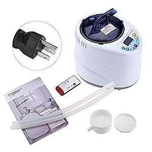 Ejoyous Sauna Steamer Machine for Home, 2L Portable Sauna Steam Generator Fumigation Machine Stainless Steel Pot with Intelligent Remote Control for Sauna Spa Tent Body Detox, US Plug