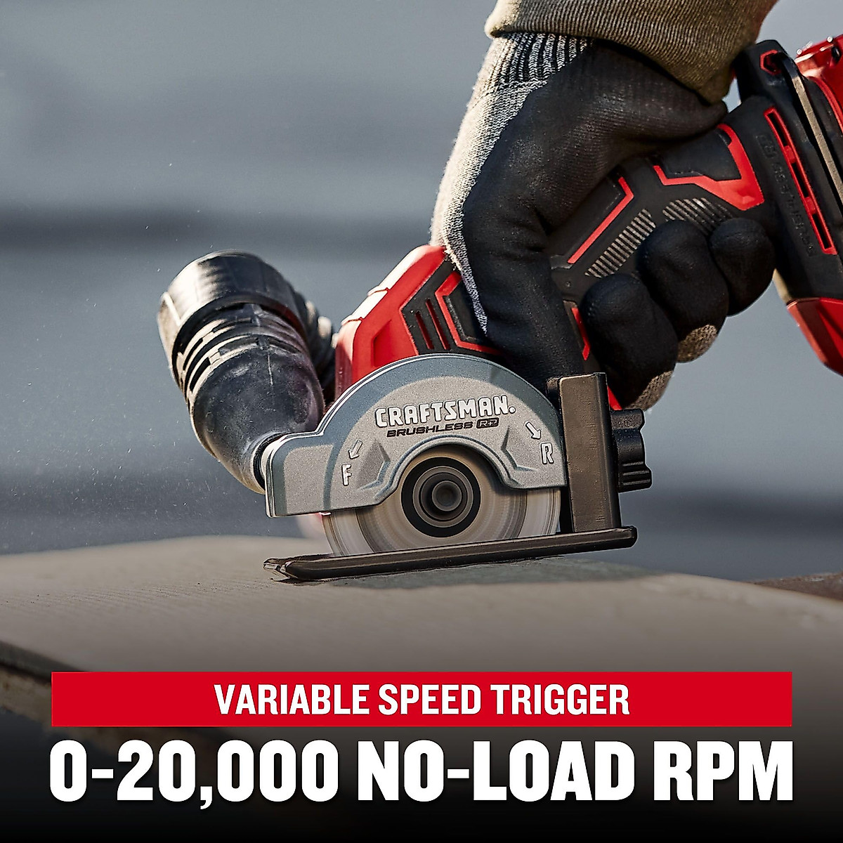 CRAFTSMAN V20 Cordless Cut-Off Tool, Brushless RP, 3 Inch, Small Circular Saw, Bare Tool Only (CMCM300B)