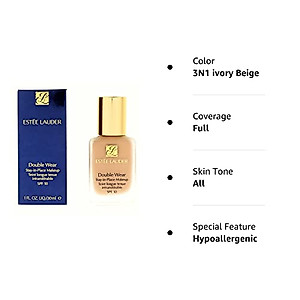 Estee Lauder Double Wear Stay-in-Place Makeup 3N1 IVORY BEIGE,1oz/30ml