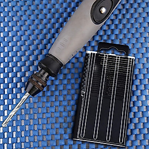 0.3-1.6 mm Micro Mini Drill Bit Set Tiny Drill Bits Small Shank Full-Ground HSS Twist Drill High Speed Steel Boards Tiny Drill Bits for Dill (40 Pieces)