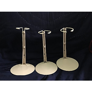 Kaiser Doll Stand 2601 - White Doll Stand for 14" to 22" Fashion Dolls and Action Figures, 3-Pack