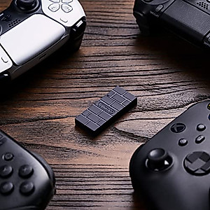 KenSera 8Bitdo Wireless Controller USB Adapter 2 Gamepad Receiver Mini USB Switch Converter Compatible with Switch/Switch OLED, Mac, Raspberry Pi, Playstation, PS5, PC Windows, with Black OTG Adapter
