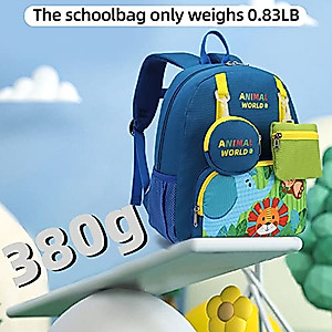 willikiva Cute Dinosaur Kids backpack for Girls Boys Preschool kids 3-5 Toddler(Lion)