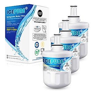 ICEPURE DA29-00003G Replacement for Samsung DA29-00003B DA29-00003A, Aqua-Pure Plus DA29-00003D DA29-00003F DA97-06317A, HAFCU1, WF289, WSS-1 WFC2201 HDX FMS-1 RWF1100A Refrigerator Water Filter 3PACK