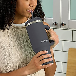 Contigo Streeterville 40oz Tumbler, Stainless Steel Vacuum Insulated, Leak-Proof, Cold for 29 Hours, Darkstone