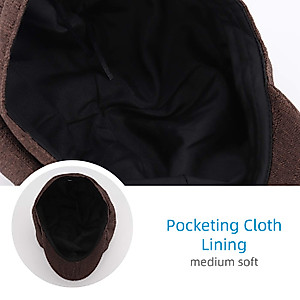 Gisdanchz Women Newsboy Cap Cabby Hat Fashion Ladies Hats Visor Beret Womens Cabbie Paperboy Hat Women Painters Hat Cabby Newsboy Cap for Women Brown.