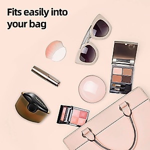 AirWos® Foundation Makeup Brush Dolphin shape Kabuki Hexagon Face Blush Liquid Powder Foundation Brush for Blending Liquid, Cream or Flawless Powder Cosmetics with Storage Case