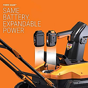 Worx 40V 20" Cordless Snow Blower Power Share with Brushless Motor - WG471 (Batteries & Charger Included) and Dupont Teflon Snow and Ice Repellant, 10-Ounce