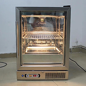 Kolice Commercial Beef Aging Showcase Freezer, Dry Aging Beef Fridge and Cabinet, Steak Aging Machine,Commercial Steak Ager-168L, 3 Tiers,Temperature Range: -5℃~ to 10℃ (23℉ to 50℉)