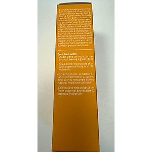 Sun&Shine 100% mineral sunscreen zinc oxide for Sensitive Skin: SPF50+ Broad Spectrum UVA UVB, Face sunscreen lotionreef safe, fragrance free 1.7 Oz