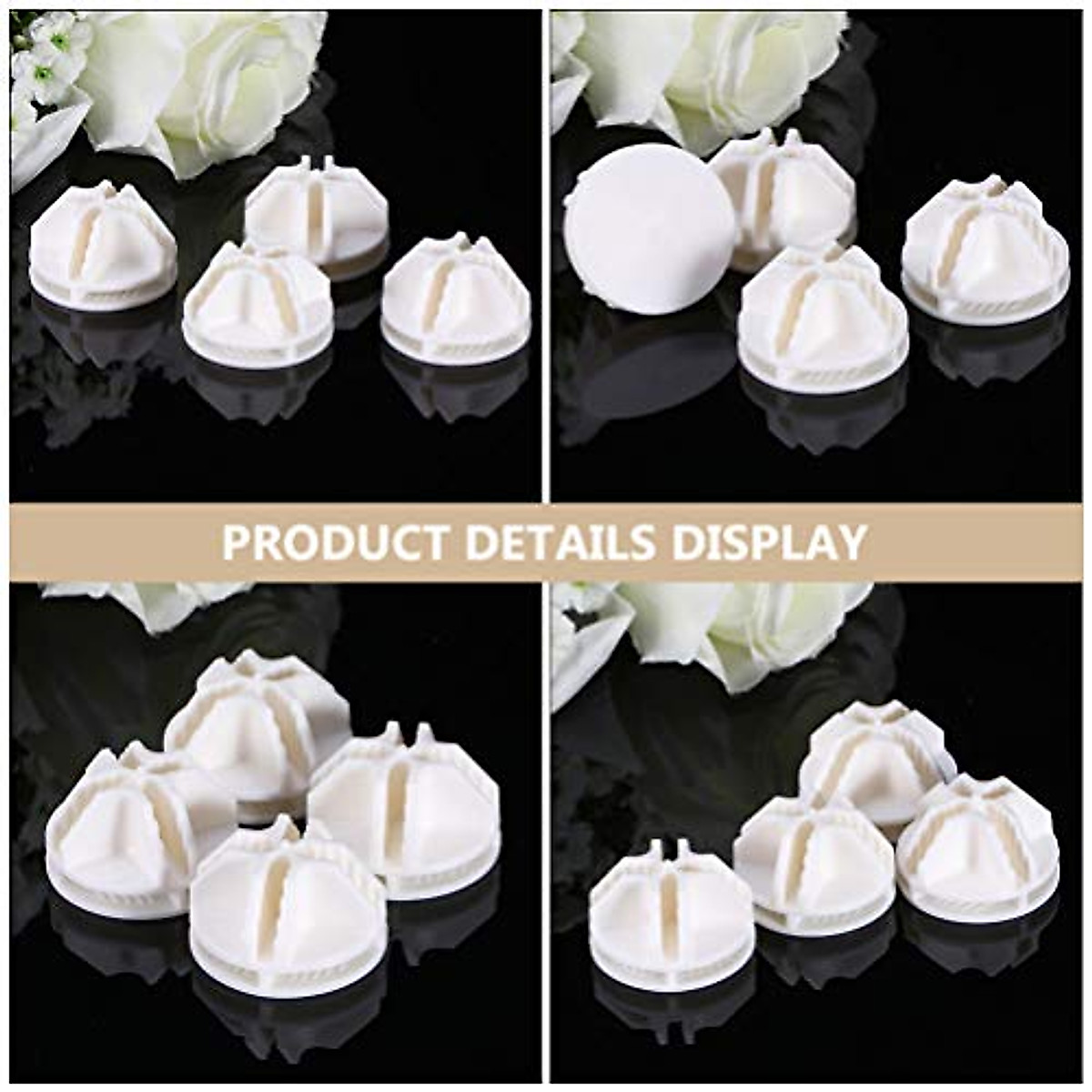 DOITOOL 30Pcs Wire Cube Connectors Wire Grid Cube Organizer Connector Snap Organizer Storage Cube Connector for Modular Organizer Closet Wire Cubes