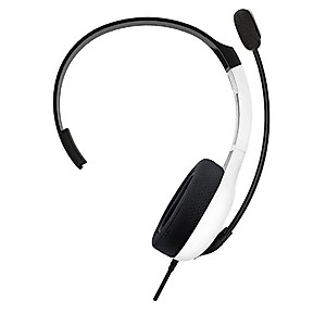 PDP LVL30 Wired Headset with Single-Sided One Ear Headphone for PlayStation, PS4, PS5 - Mac, Tablet Compatible - Noise-Cancelling Mic - Lightweight, Cool Comfort, Great for Gaming , School and Remote Work - White