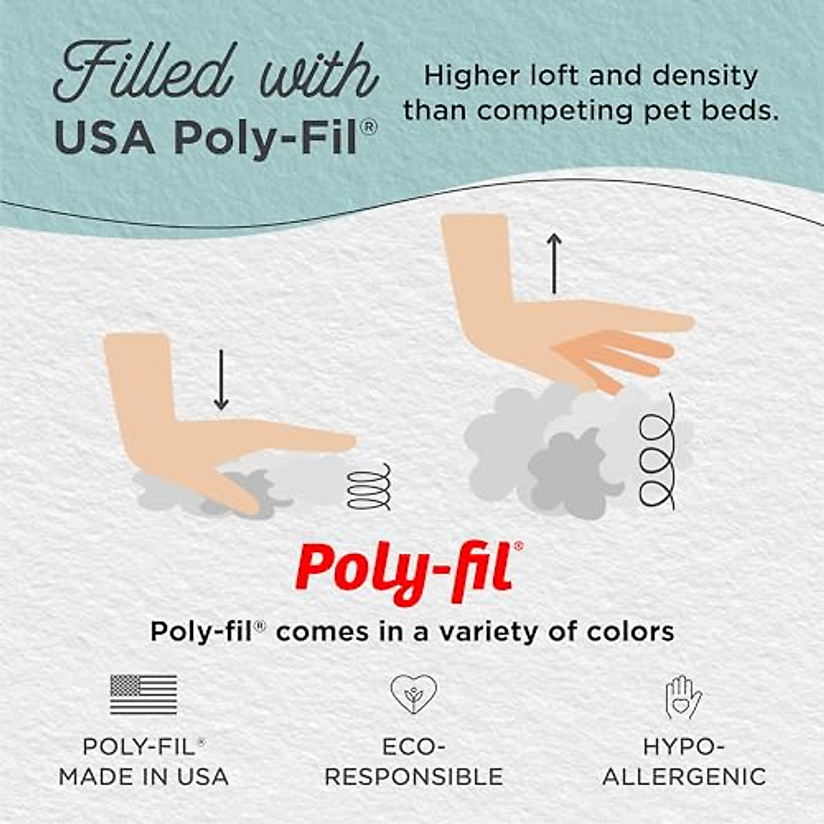 Best Friends by Sheri The Original Calming Donut Dog and Cat Bed in Shag Fur, Denim Blue, Small, 23x23