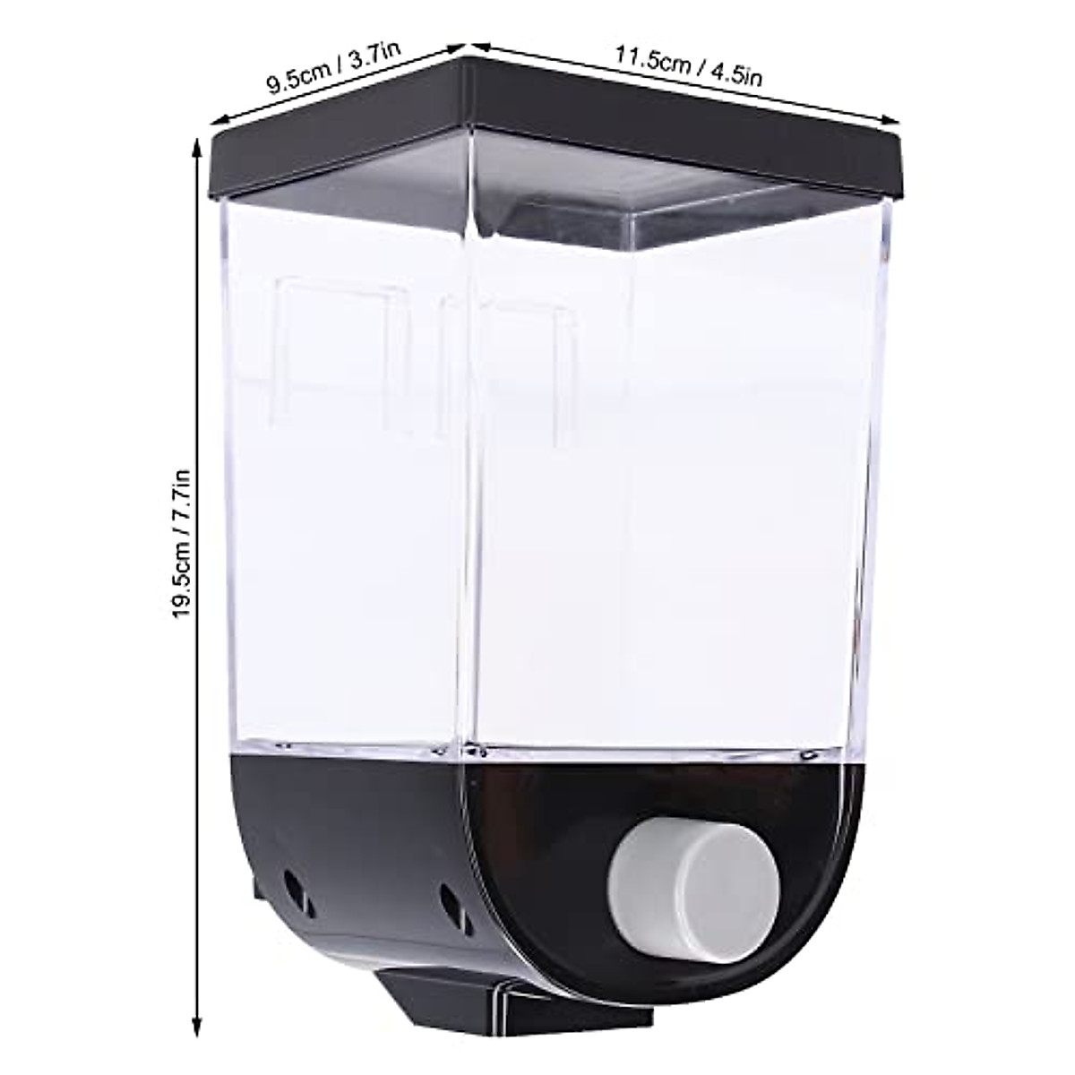 Dry Food Dispenser, Wall Mounted Cereal Container for Hotel for Kitchen(#1)