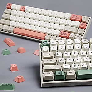 Akko Novelty Keycaps Set, 9009 Theme Retro R2 Industrial Style OEM Profile PBT Sublimation Including 1.75u Shift Keys for 84/68 Layout Mechanical Keyboards