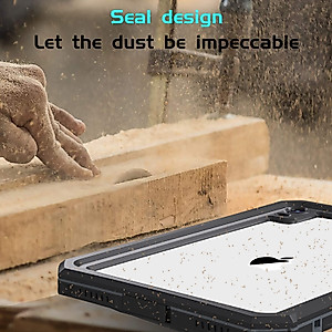 AICase iPad Mini 7 A17 Pro Case Water Proof 2024 iPad Mini 6 2021 (6th Generation) 8.3 Inch Waterproof, Dustproof, Shockproof Case Cover with 360 Full-Body Protection, with Lanyard and Kickstand