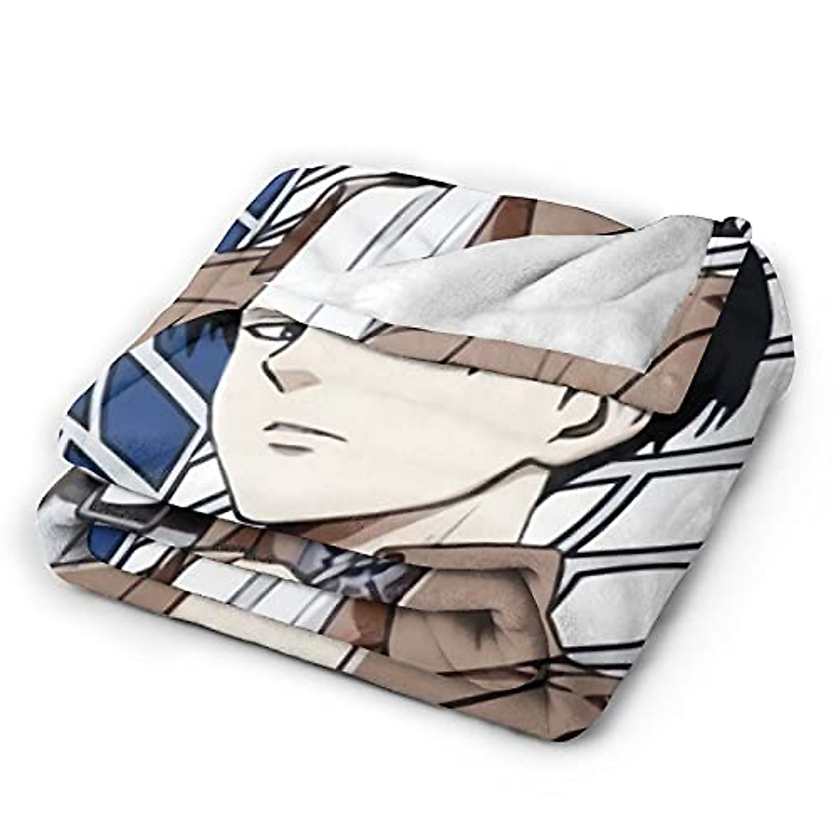 Levi Ackerman Soft and Comfortable Warm Fleece Blankets Beach Blanket Picnic Blankets Throw Blankets (60"x50")