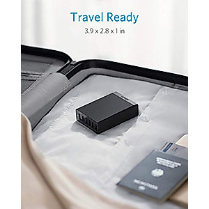 Wall Charger, Anker 60W 6 Port USB Charging Station, PowerPort 6 Multi USB Charger for iPhone Xs/Max/XR/X/8/7/Plus, iPad Pro/Air 2/Mini/iPod, Galaxy S9/S8/S7/Edge/Plus, Note, LG, HTC, and More